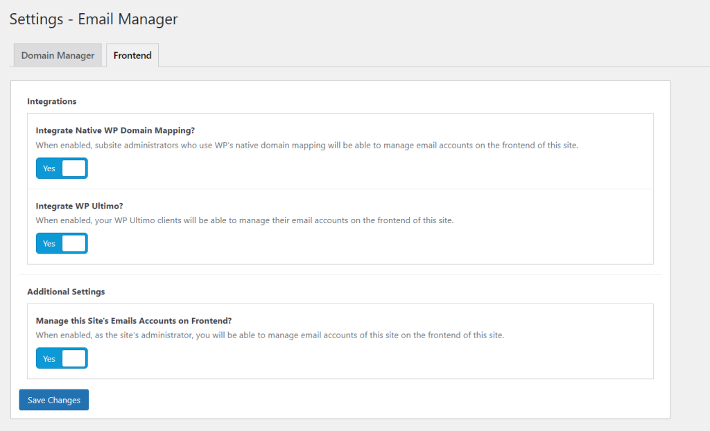 How to Setup the Frontend Addon - WP Email Manager